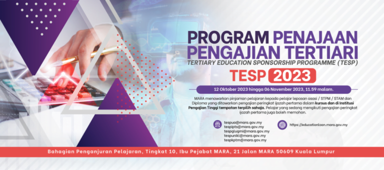 Cara Mohon Program TESP 2023 Tajaan MARA | Semakan Online 2024